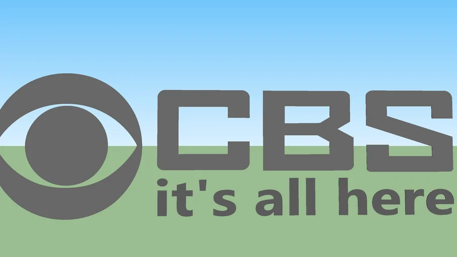 CBS it's all here logo | 3D Warehouse