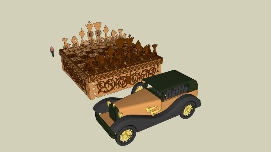 chess and car | 3D Warehouse