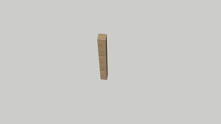 Wood Column (10') | 3D Warehouse