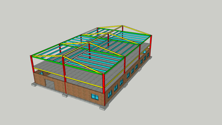 2 Storey Factory 10 | 3D Warehouse