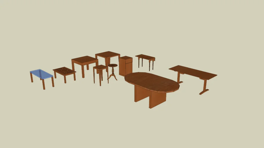 Assorted Tables | 3D Warehouse