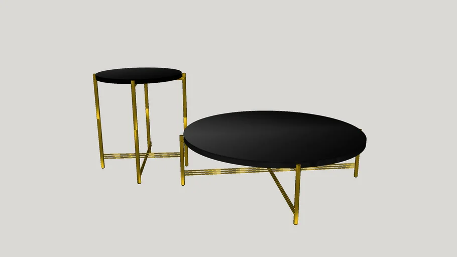 Mesa+de+Centro+e+Lateral+Iris | 3D Warehouse