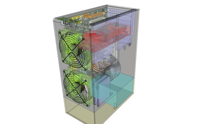 Plexiglass ATX PC Case v3 | 3D Warehouse