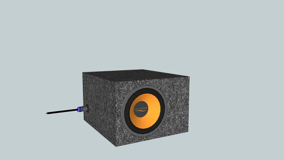 Sealed subwoofer enclosure | 3D Warehouse