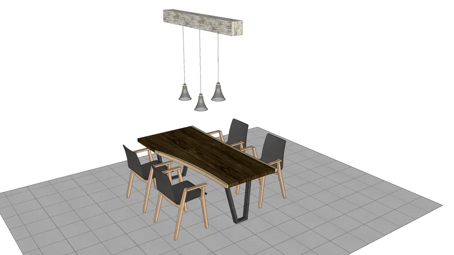 Tables - Live Edge Dining Table | 3D Warehouse