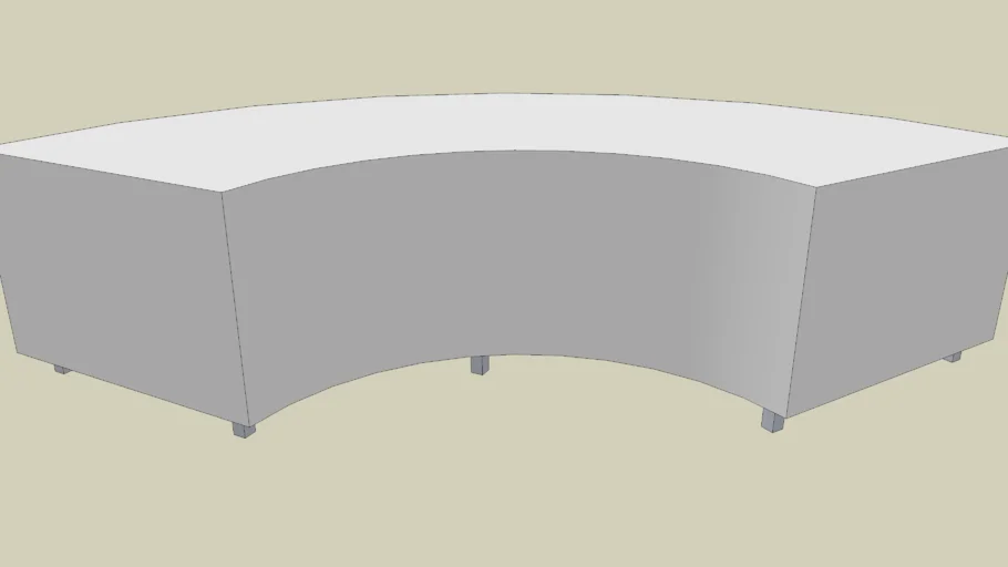 quarter circle sofa/ sectional | 3D Warehouse