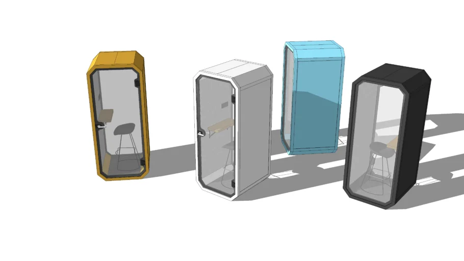 D POD_Phone Booth Model by Pooh | 3D Warehouse