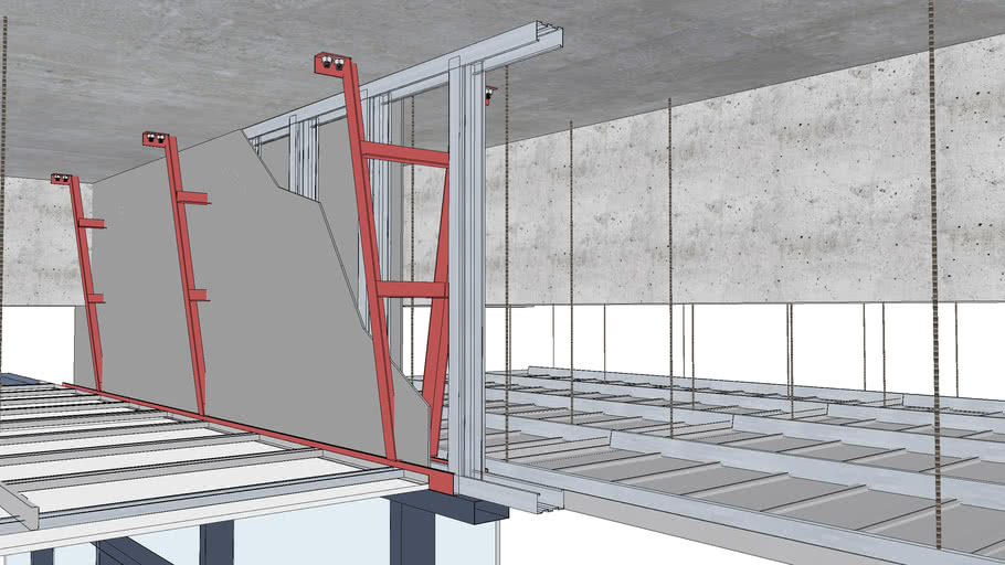 DROP WALL & StoreFront_Glass_Door_Hangers | 3D Warehouse