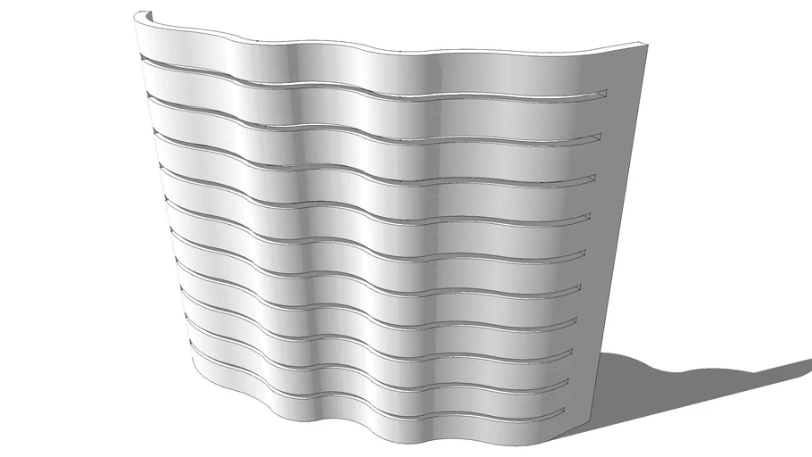 Wave Diffuser P13 Slats | 3D Warehouse