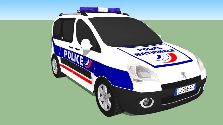 PEUGEOT PARTNER POLICE NATIONALE | 3D Warehouse