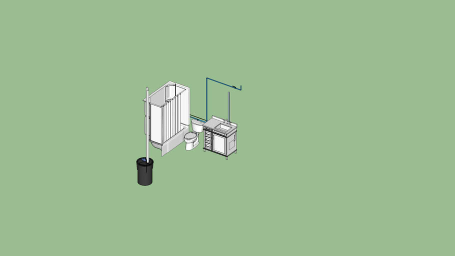 Bathroom with plumbing | 3D Warehouse