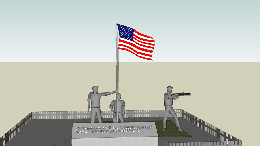 world war 2 memorial | 3D Warehouse