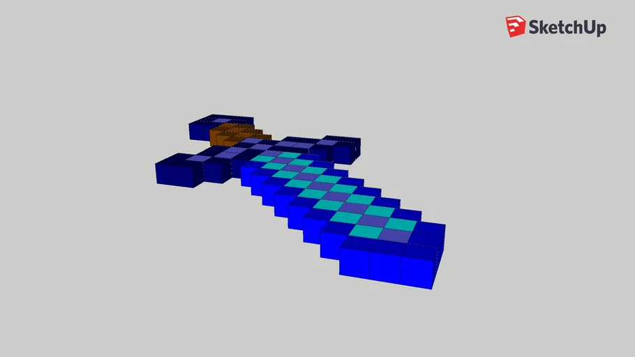 Diamond Minecraft Sword | 3D Warehouse