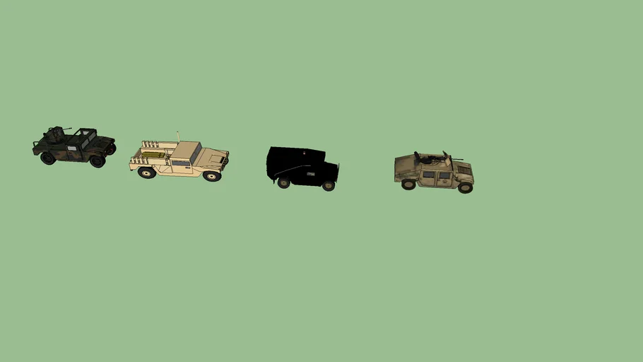 humvee convoy | 3D Warehouse