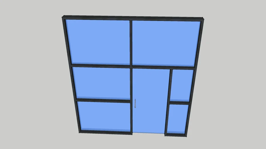 Single Door Storefront System | 3D Warehouse