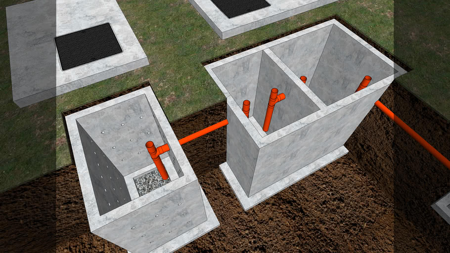 Septic Tank & Soak Away | 3D Warehouse