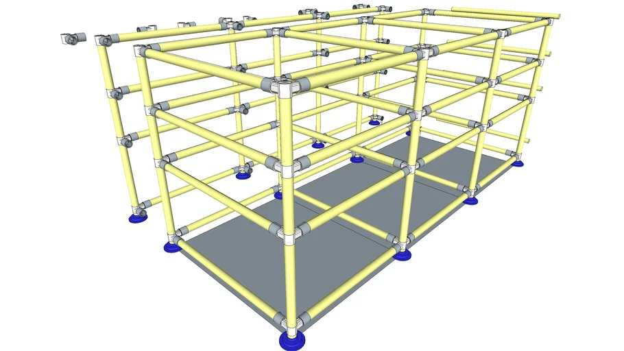 abs coated pipe, pipe rack assembly | 3D Warehouse