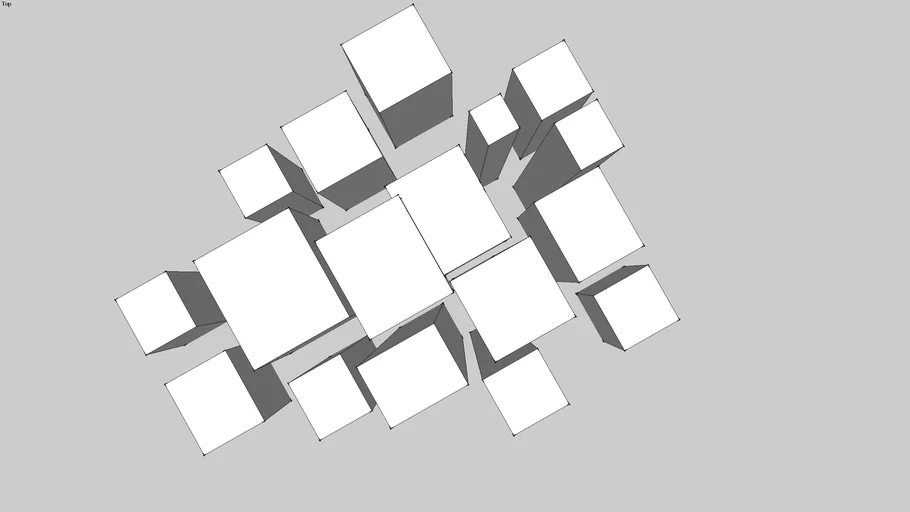3D cubes-top view | 3D Warehouse