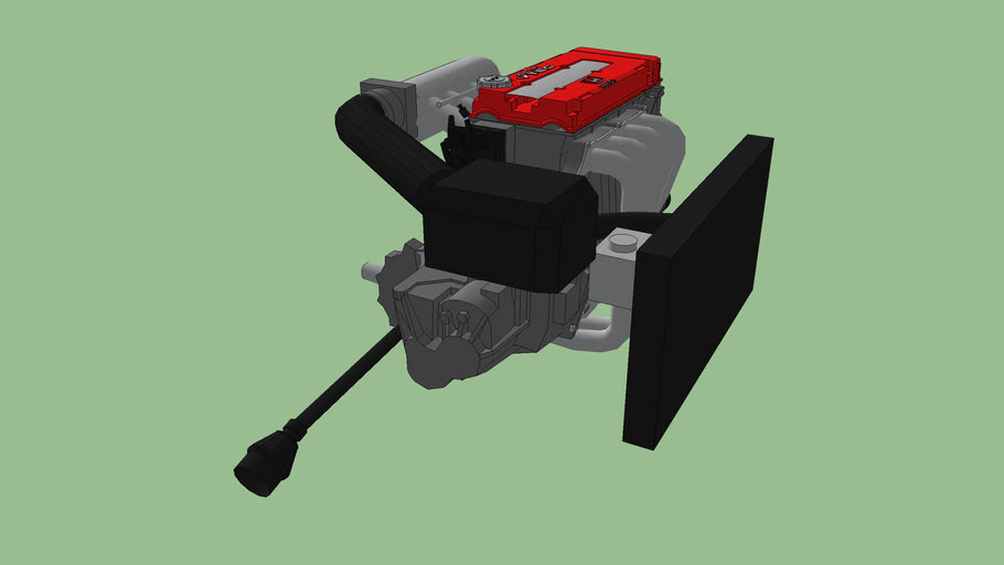 Honda B18C Engine | 3D Warehouse