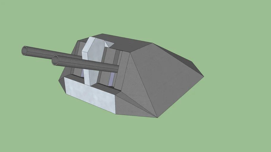 Medium Naval Gun Emplacement | 3D Warehouse