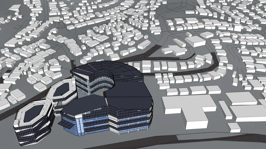 Sketchup Site Model 💎【Sketchup Architecture 3D Projects】Curve