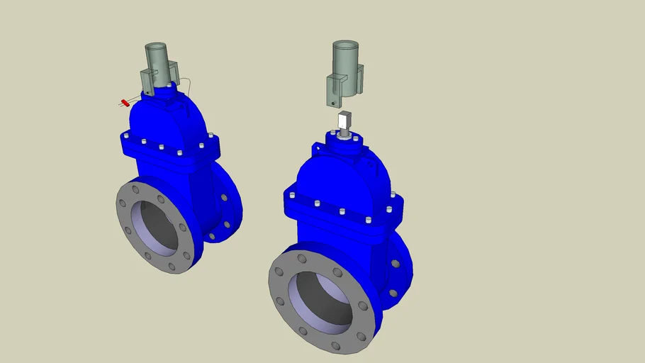 Valve with Spindle lockout | 3D Warehouse