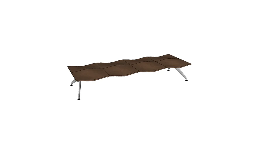 OFS Symphony Bench 8 Person Double | 3D Warehouse