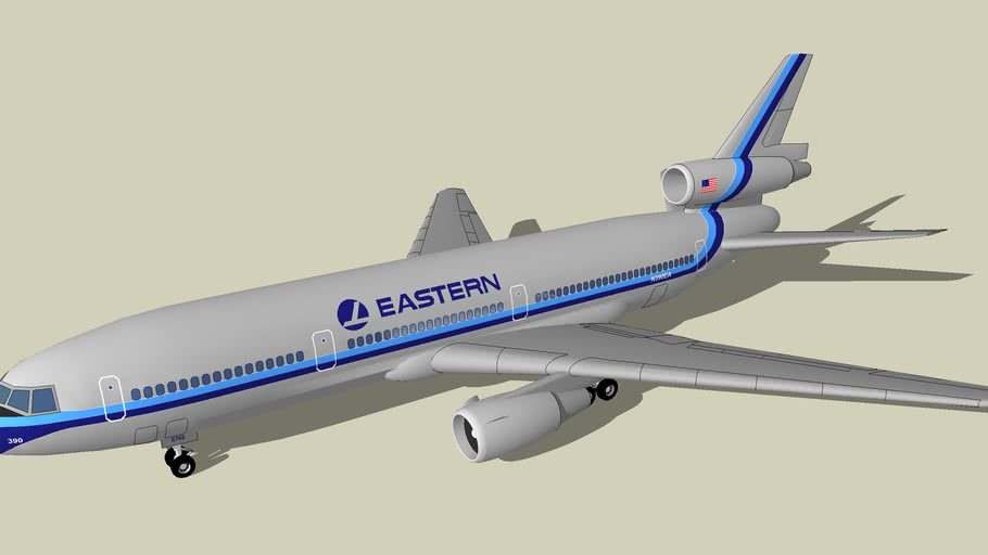 Eastern Air Lines (1986) - McDonnell Douglas DC-10-30 | 3D Warehouse