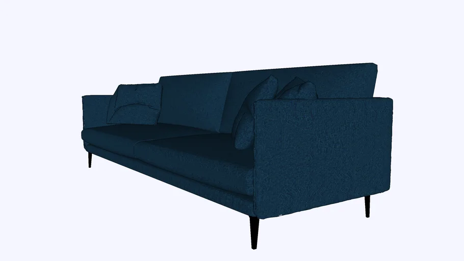 Sofá azul couch | 3D Warehouse