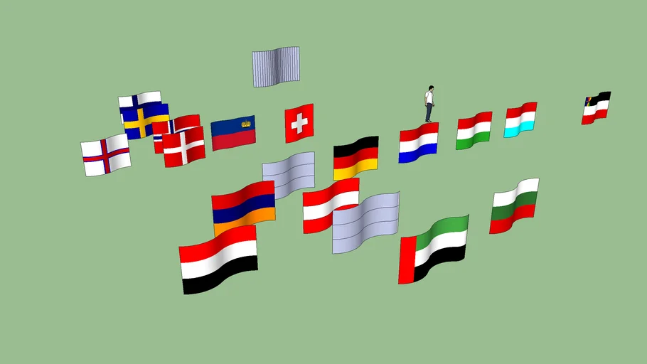 Various Flags | 3D Warehouse