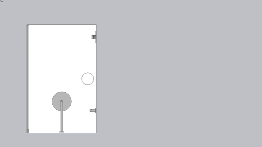 Inloopdouche plaat chrome 1.40m | 3D Warehouse