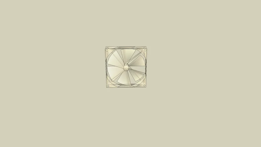 Mist 120x120 fan, clear | 3D Warehouse