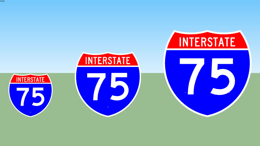 Interstate 75 Sign | 3D Warehouse