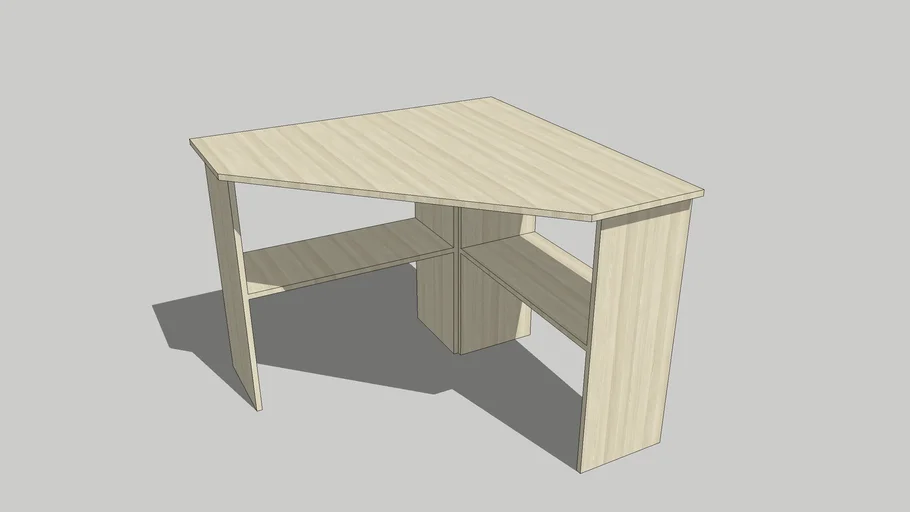 Table de coin en bois | 3D Warehouse