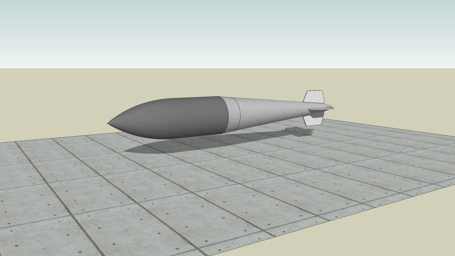 RAF 22,000 lbs. ''Grand Slam'' bomb | 3D Warehouse