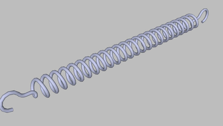 Tension Spring - 16 ga. | 3D Warehouse
