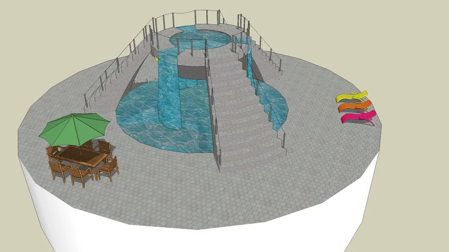 Circular Pool Design | 3D Warehouse