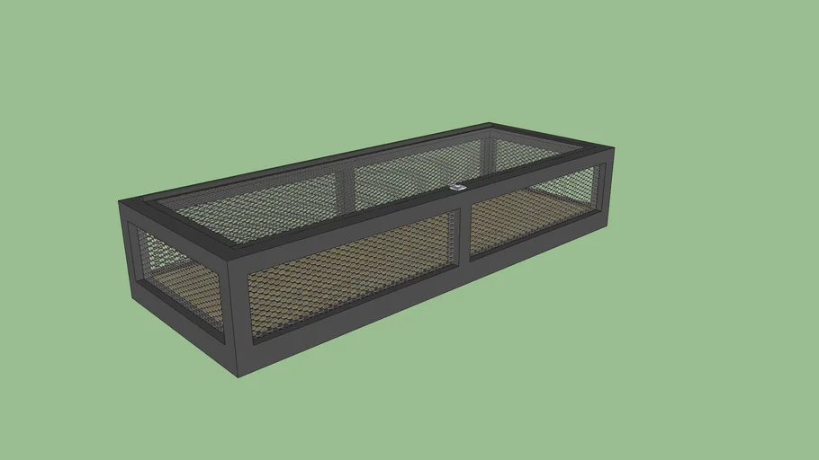Metal caged safe box | 3D Warehouse