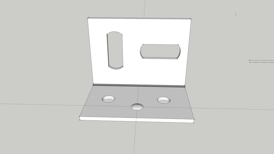 Adjustable angle bracket 25mm by 38mm steel Wickes | 3D Warehouse