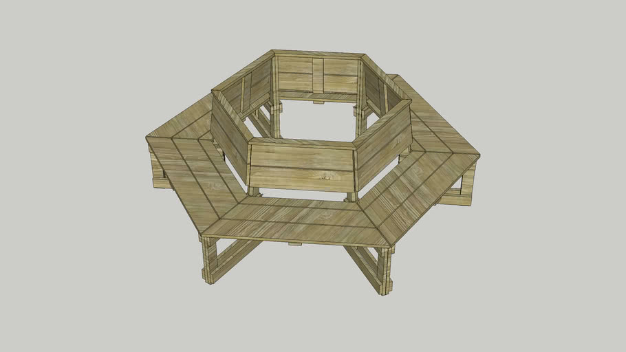Octagonal Bench | 3D Warehouse