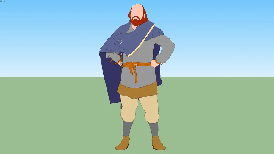 People_2D_Fantasy_Barkeep | 3D Warehouse