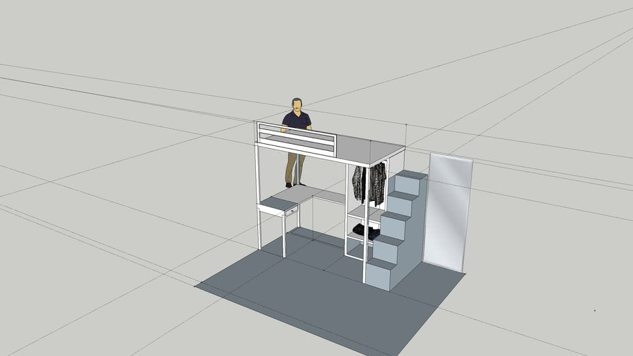 Loft Bed | 3D Warehouse