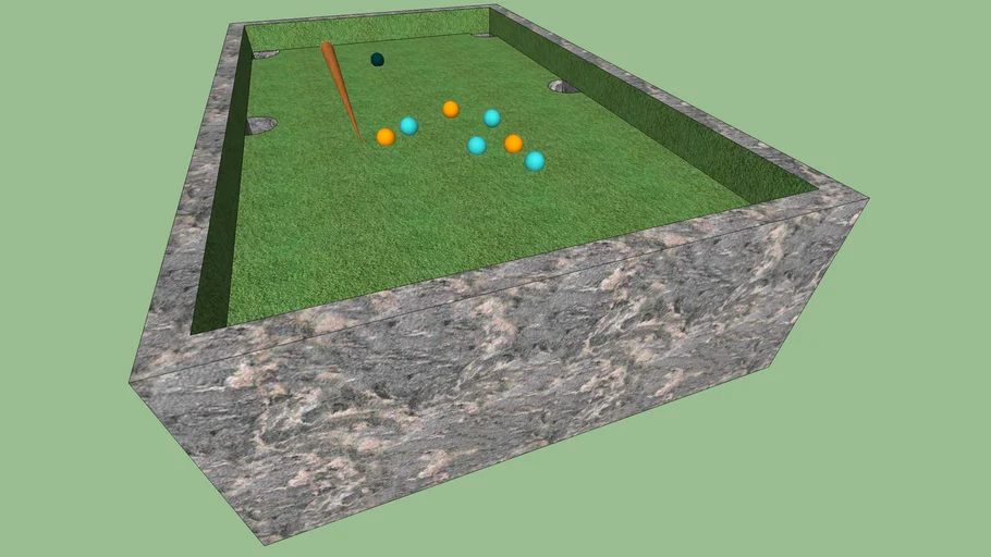 Marble Pool Table | 3D Warehouse