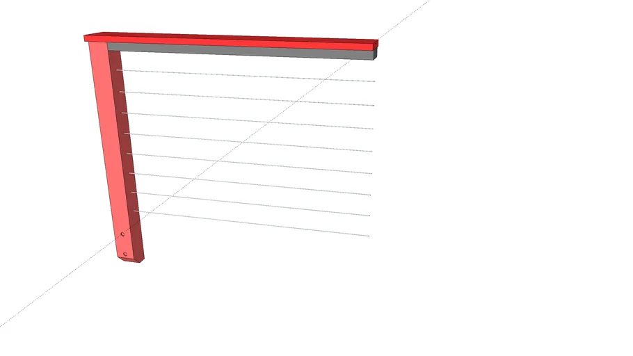 Cable Rail Run Panel | 3D Warehouse