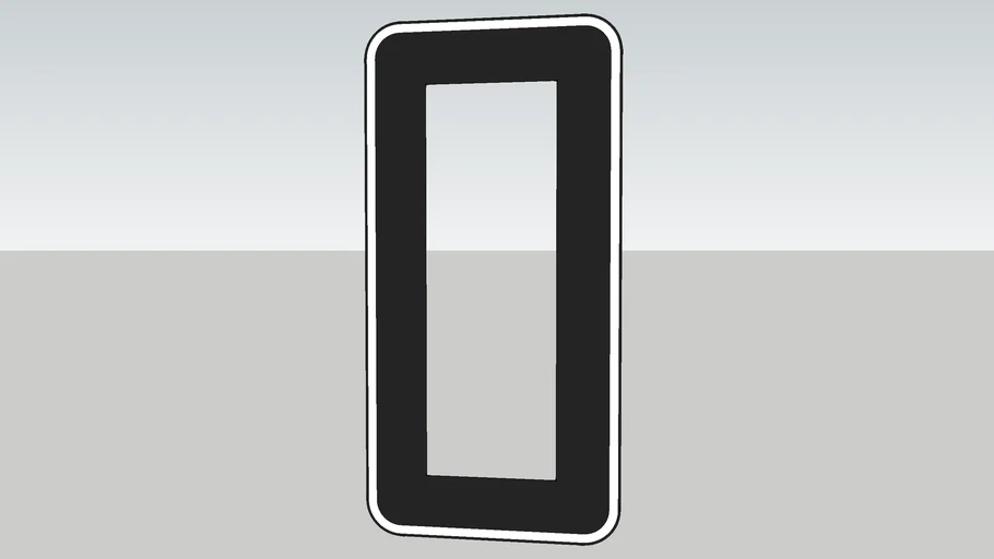 Large 12 inch Backplate | 3D Warehouse