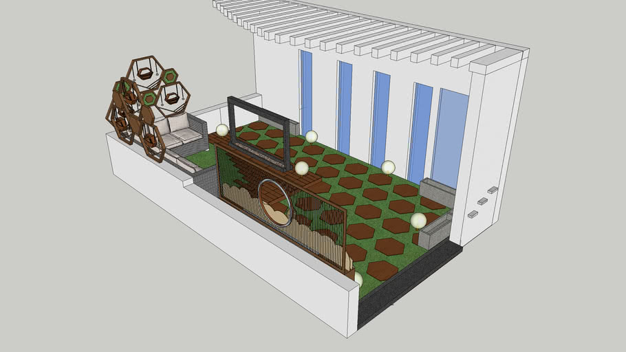 MODERN TERRACE GARDEN | 3D Warehouse