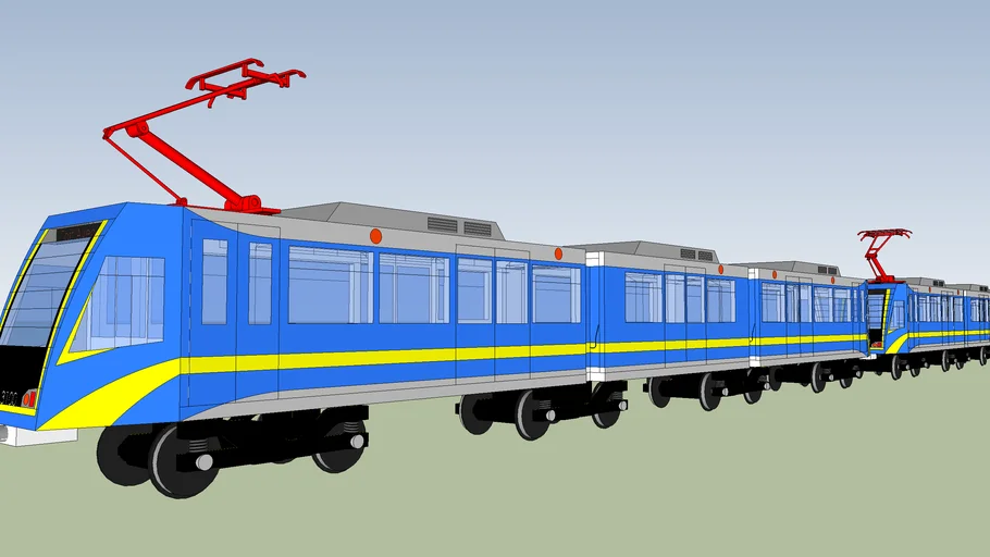 MRT 3 Prototype 3 car Train | 3D Warehouse