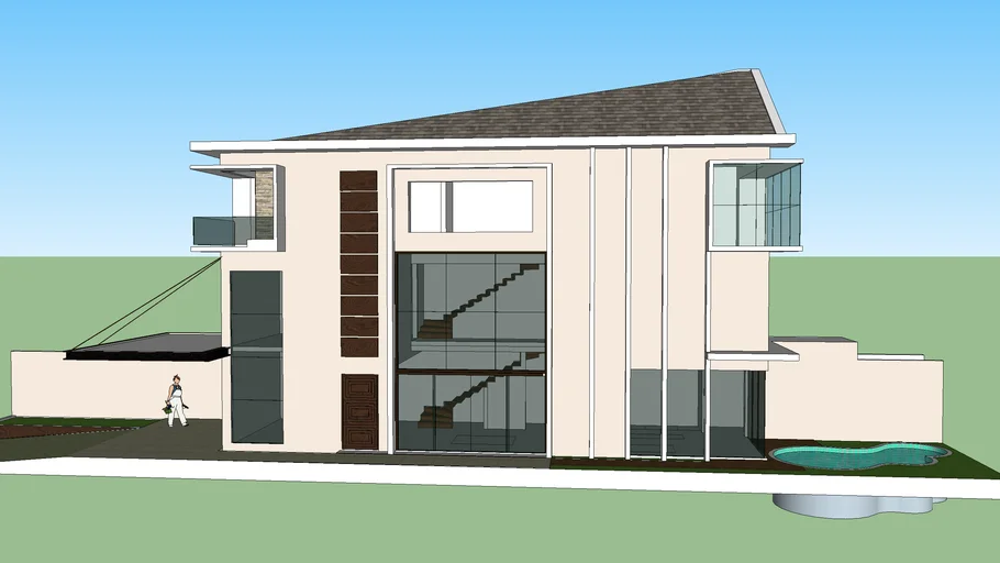 Tres andares geminada moderna | 3D Warehouse