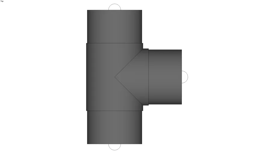 TEE 90_SDR_11_PE100_225 | 3D Warehouse