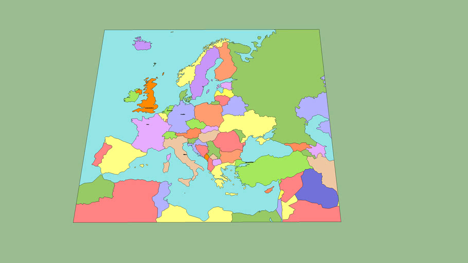 Europe Map | 3D Warehouse